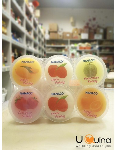 Pudding owocowe mix 5 smaków NANACO 6 x 80 g
